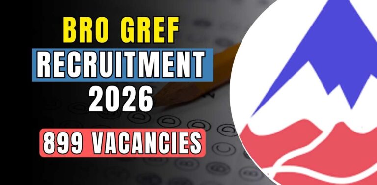 BRO GREF Recruitment 2026 - Apply Online for 899 Vacancies | Adv No. 01 ...